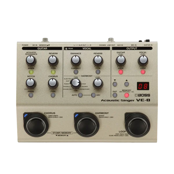 Pedal Procesador de Voz Boss VE-8 – Capital Musical